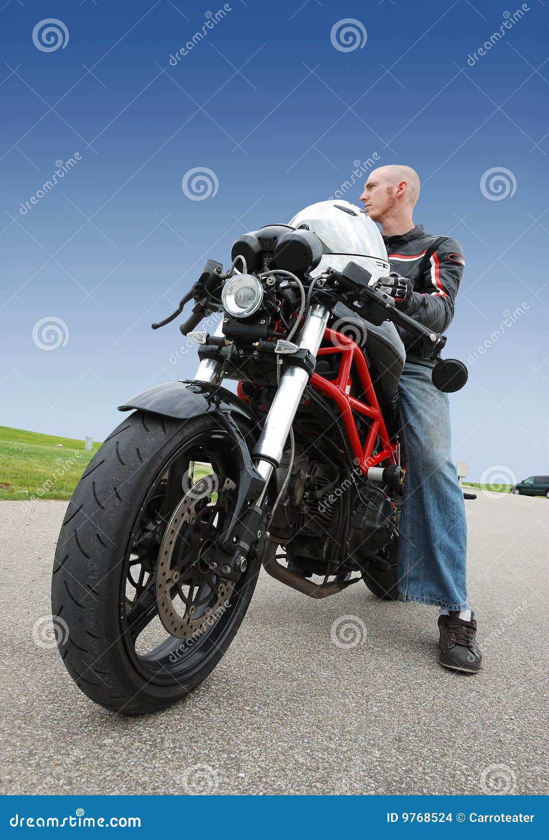 Biker stock photo. Image of motor, caucasian, colorful - 9768524