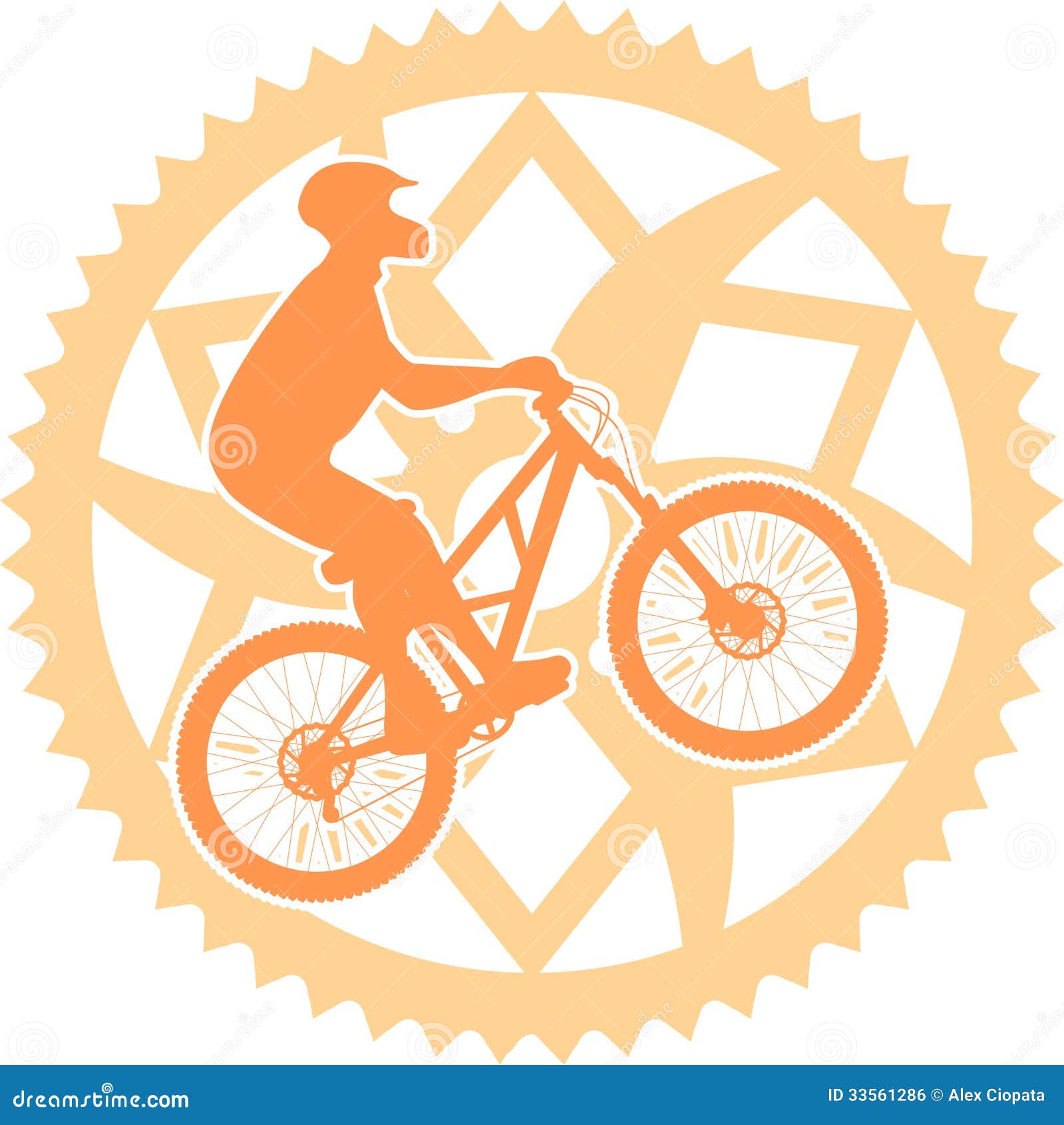 Biker chainring stock vector. Illustration of industry - 33561286