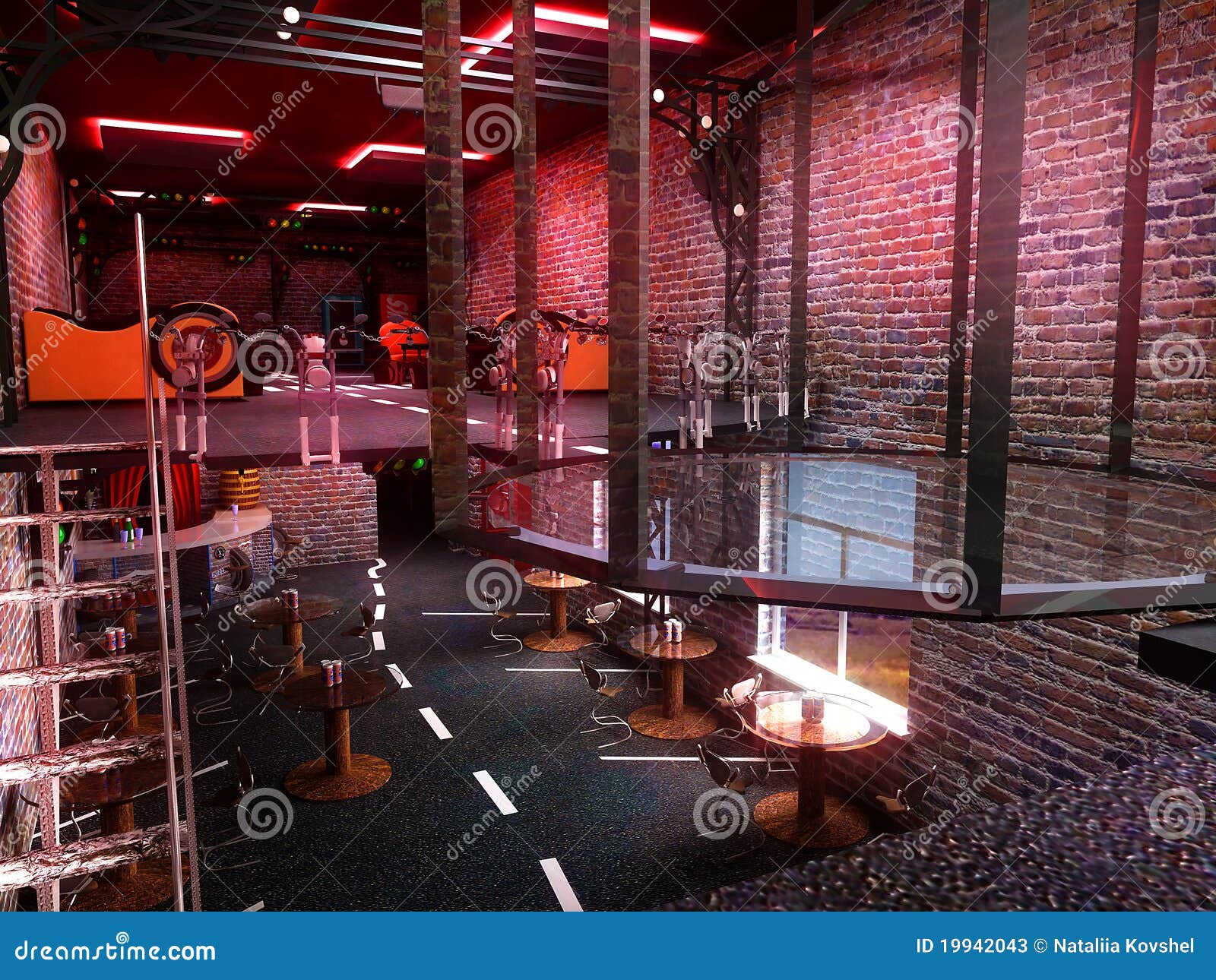 Biker club stock image. Image of motorcycles, floors - 19942043