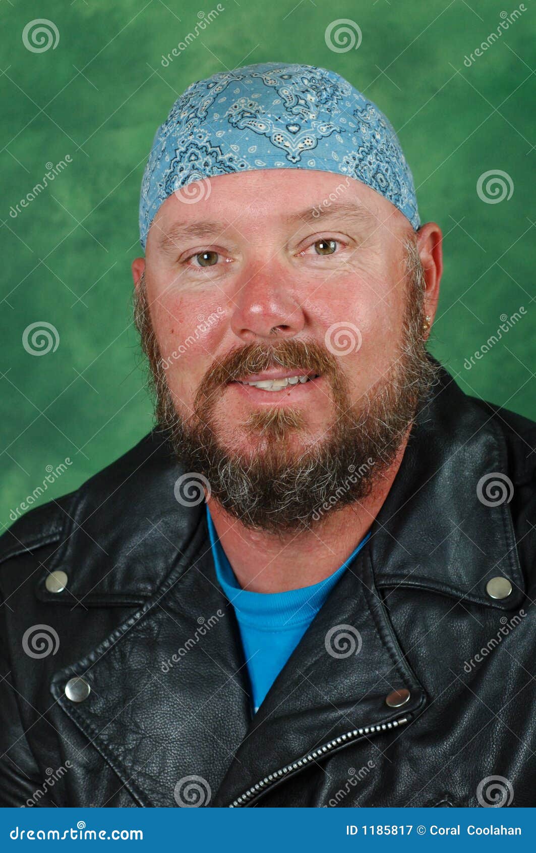 Biker Dude stock image. Image of biker, male, beard, leathers - 1185817