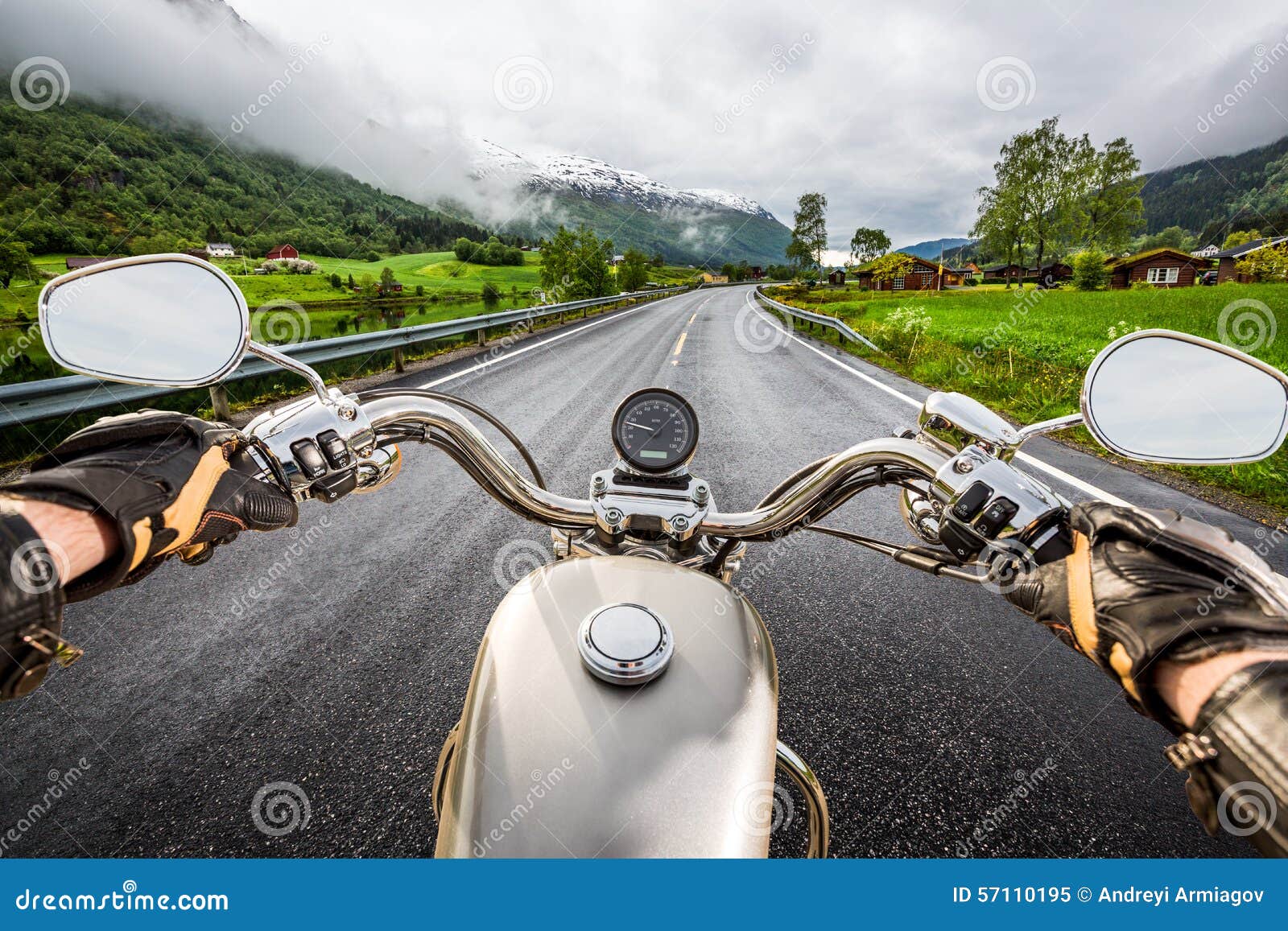 Biker First-person view stock image. Image of motorbike - 57110195
