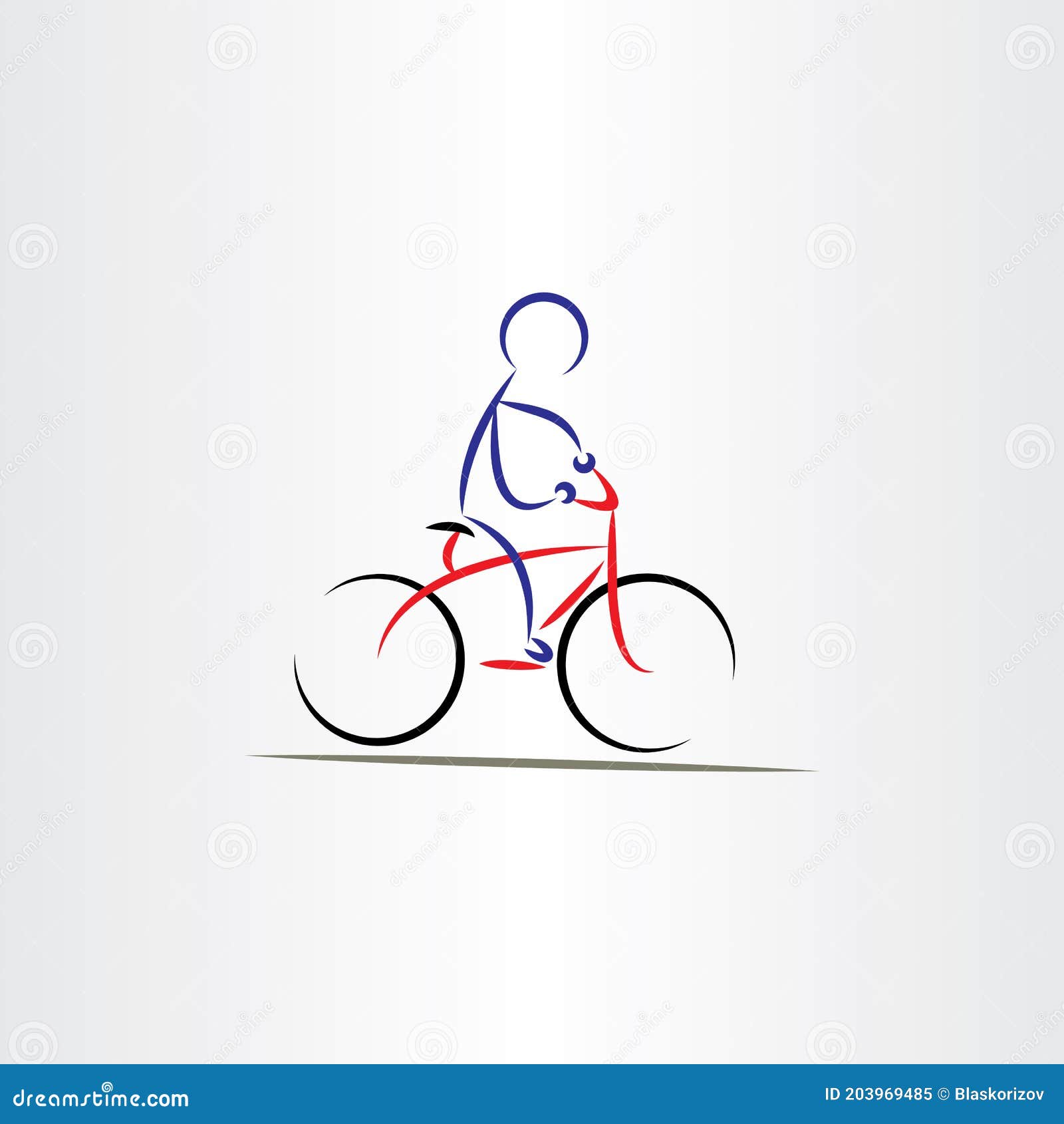 Biker Man Stylized Vector Icon Illustration Stock Vector - Illustration ...