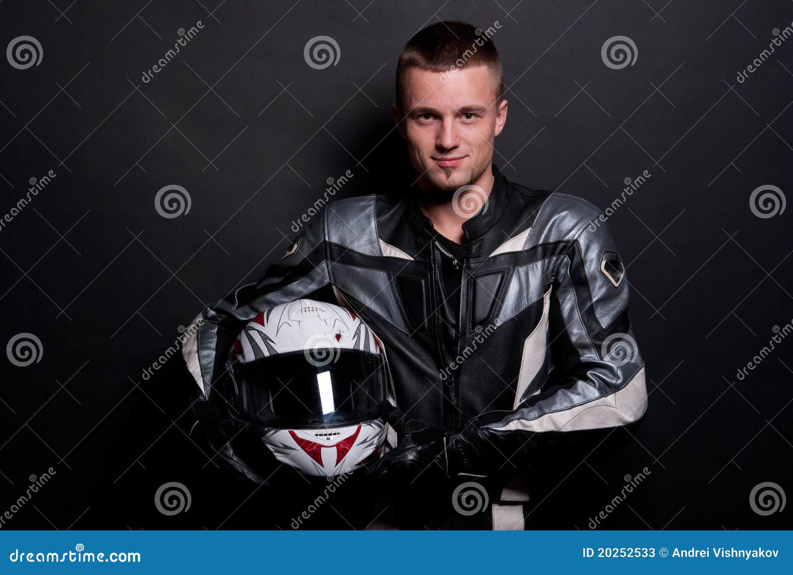 Biker model stock image. Image of muscle, macho, masculinity - 20252533