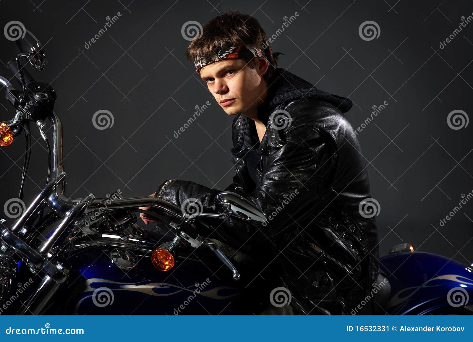 Biker on motorcycle stock image. Image of biker, cycle - 16532331