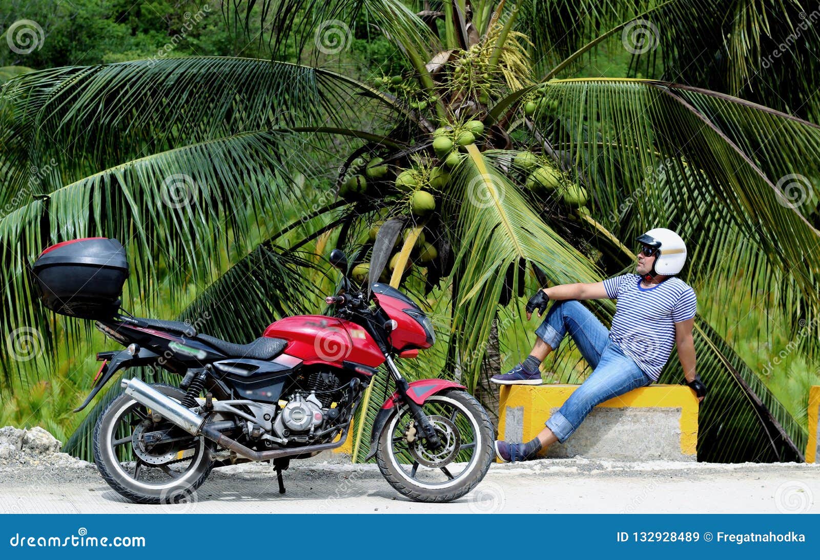 Motorcycle And Tree Royalty-Free Stock Photography | CartoonDealer.com ...