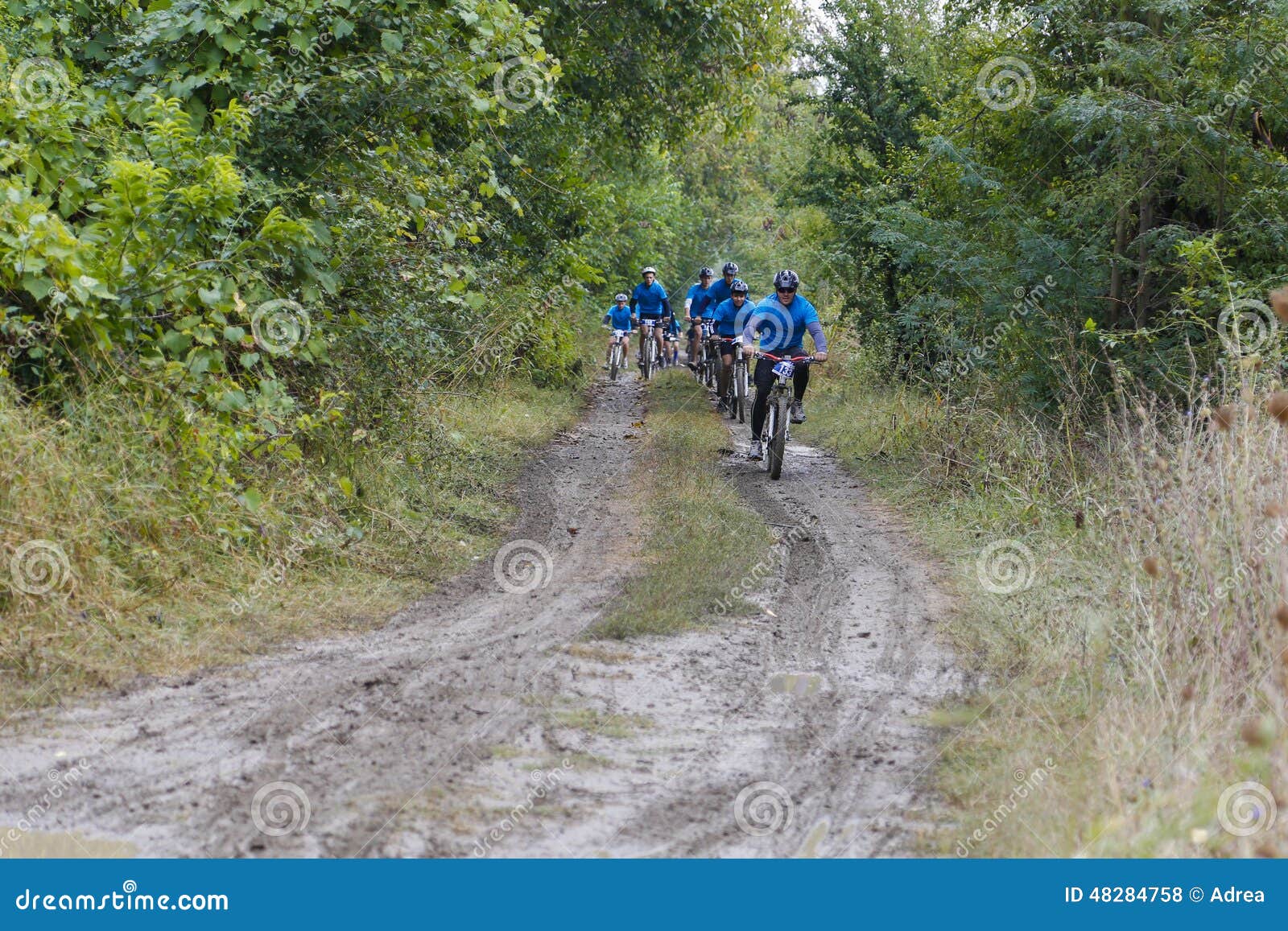 Groupe of Bikers at an Off-road Race Editorial Stock Photo - Image of ...