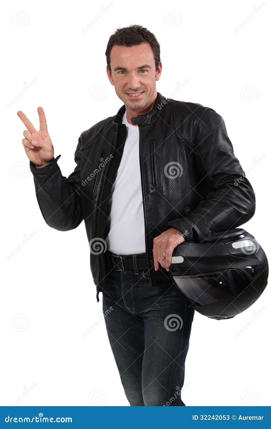 Biker peace stock image. Image of eyes, dark, handsome - 32242053