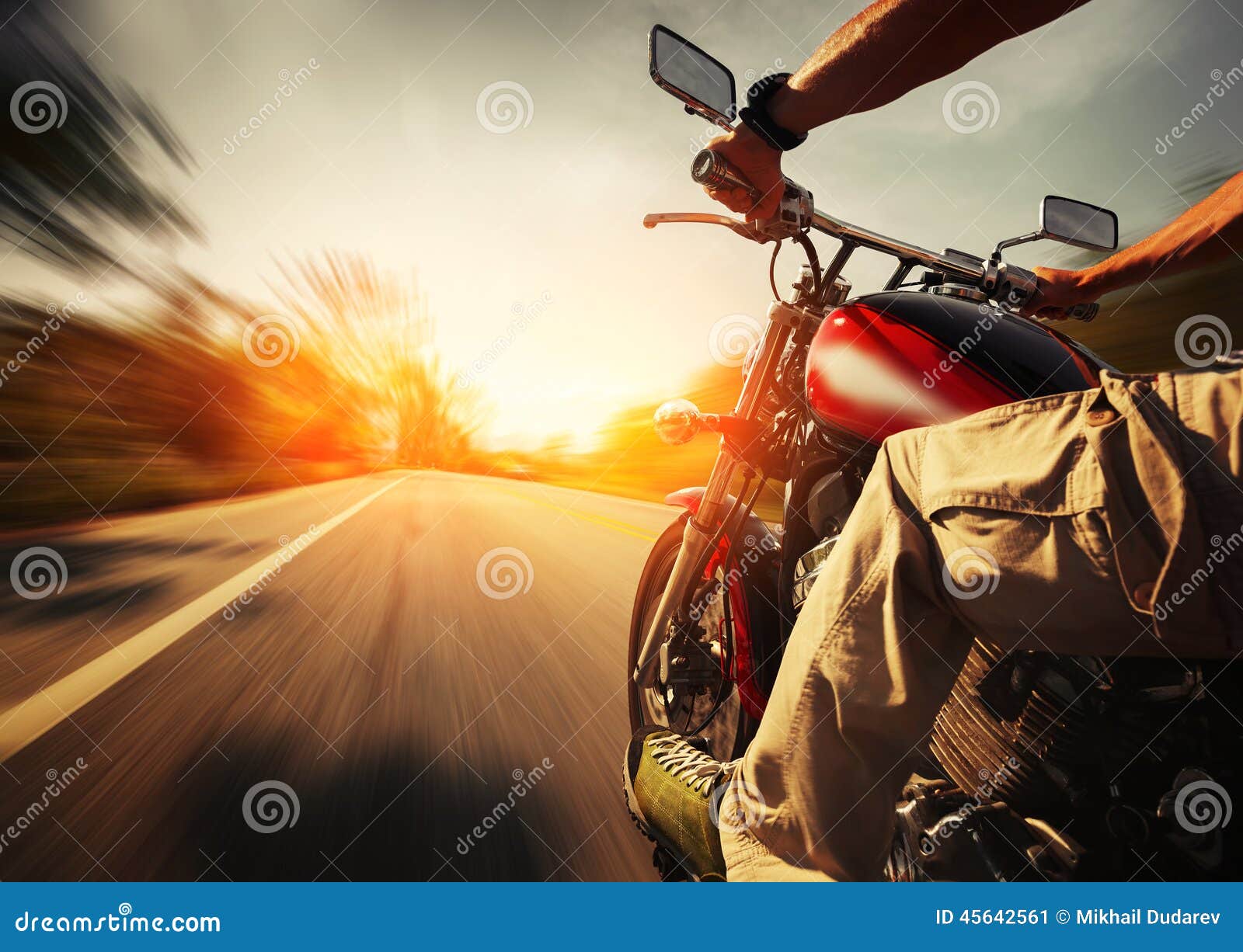 Biker stock image. Image of motorbike, mirror, chopper - 45642561