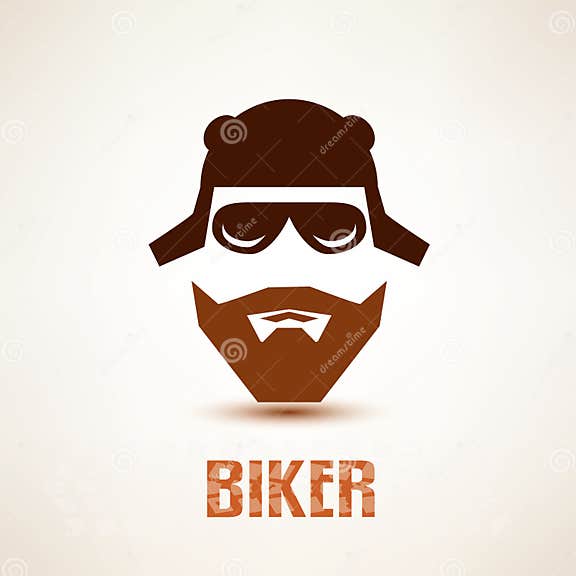 Biker or Rocker Vector Symbol Stock Vector - Illustration of human ...