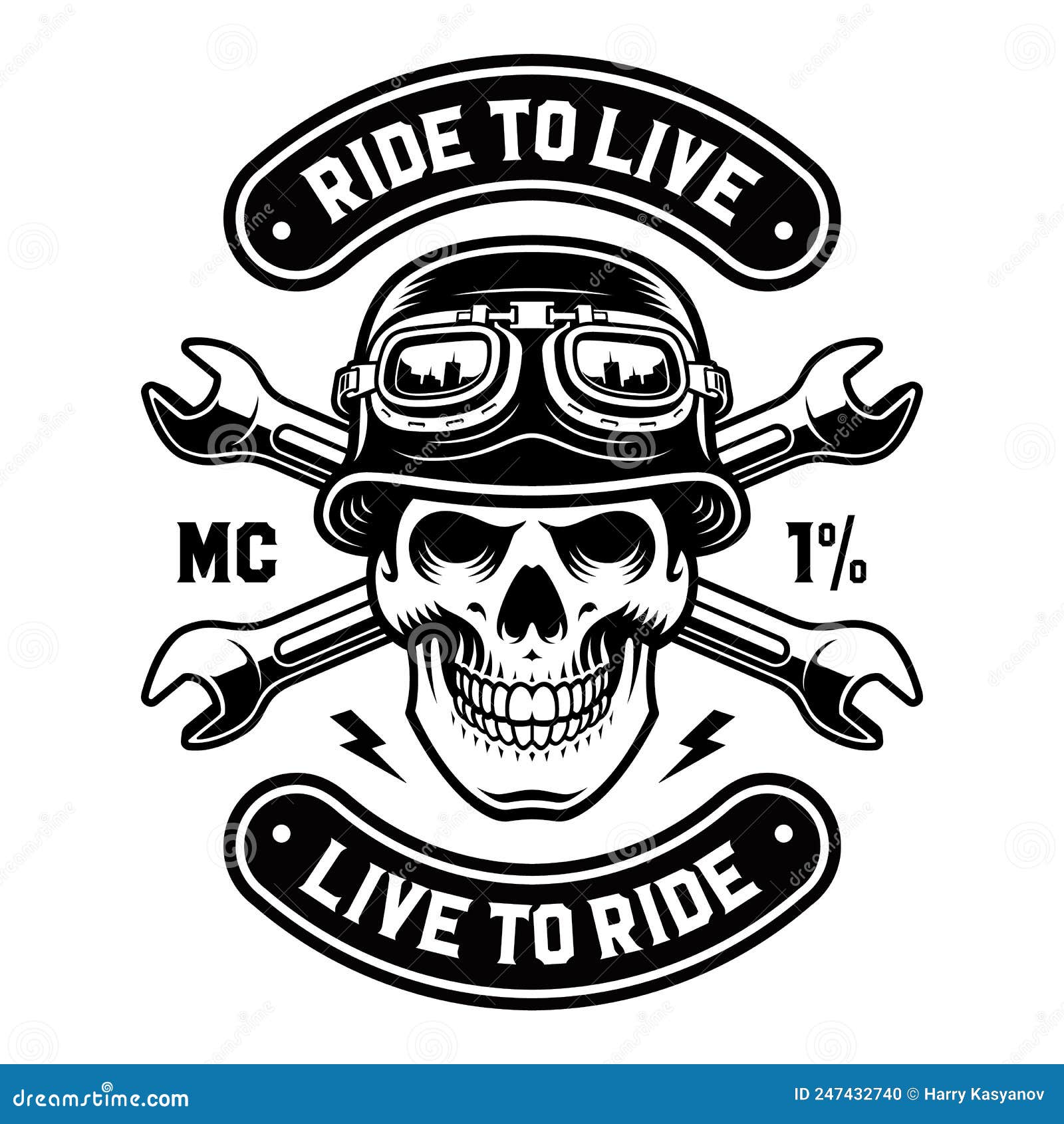 Biker Skull Vector Illustration Stock Vector - Illustration of skull ... Biker Skull Vector Illustration Stock Vector - Illustration of skull ...