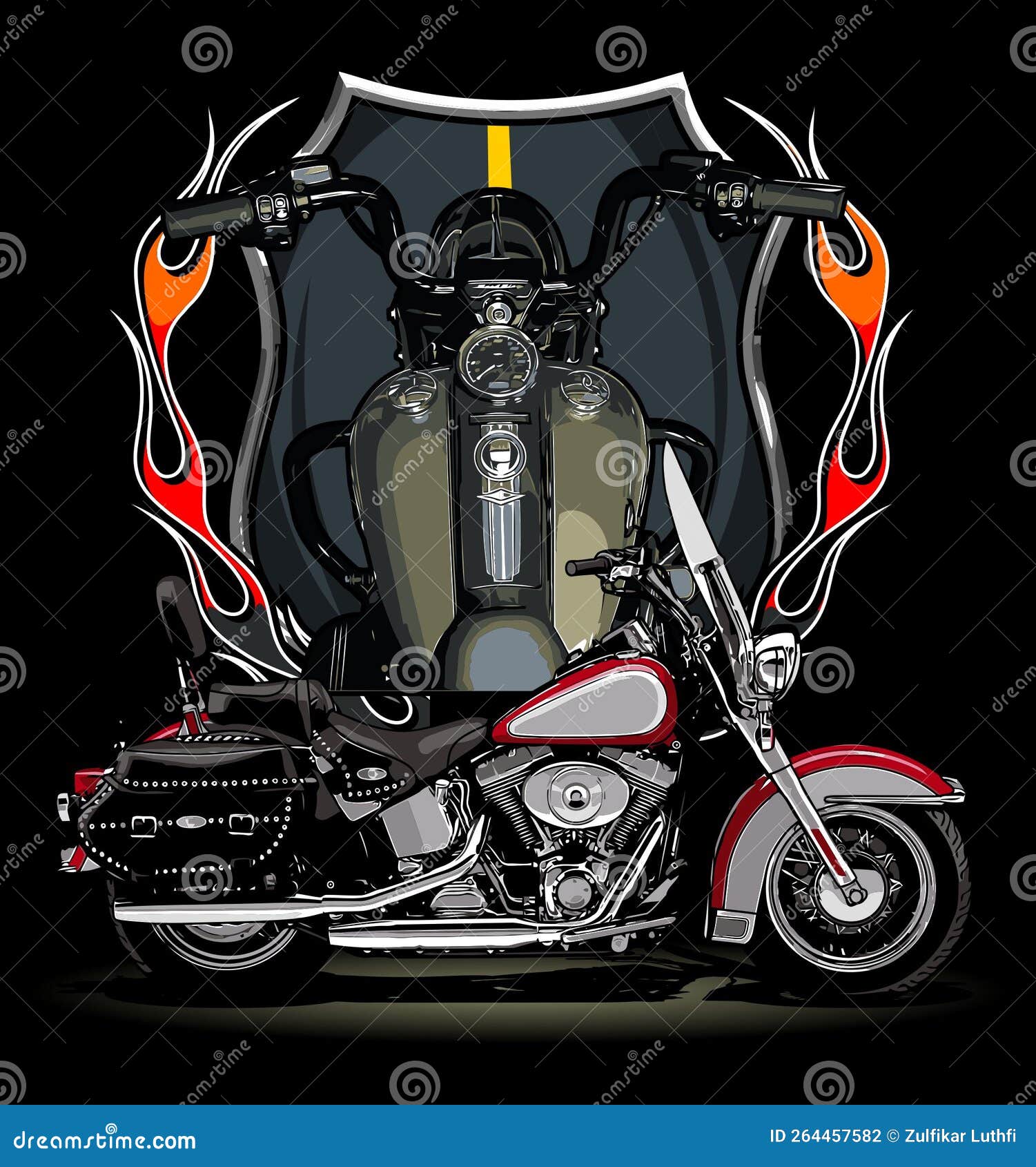 Biker for graphic design stock vector. Illustration of motorcycle ...