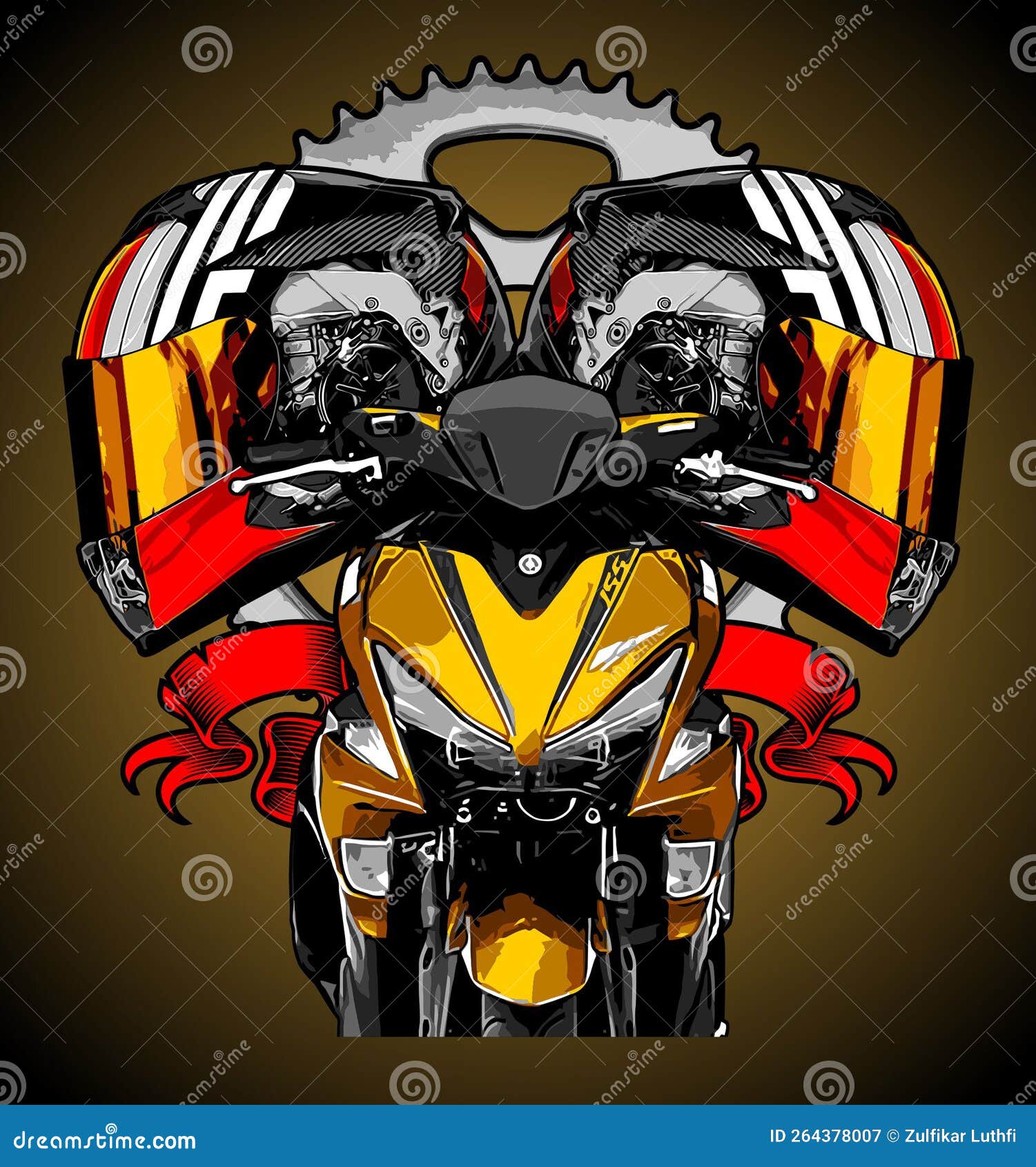 Biker for graphic design stock vector. Illustration of black - 264378007