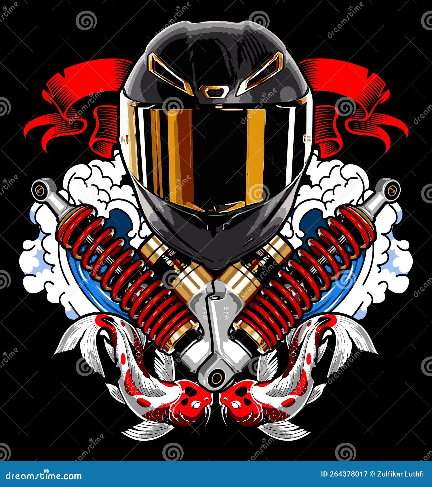 Biker for graphic design stock vector. Illustration of text - 264378017