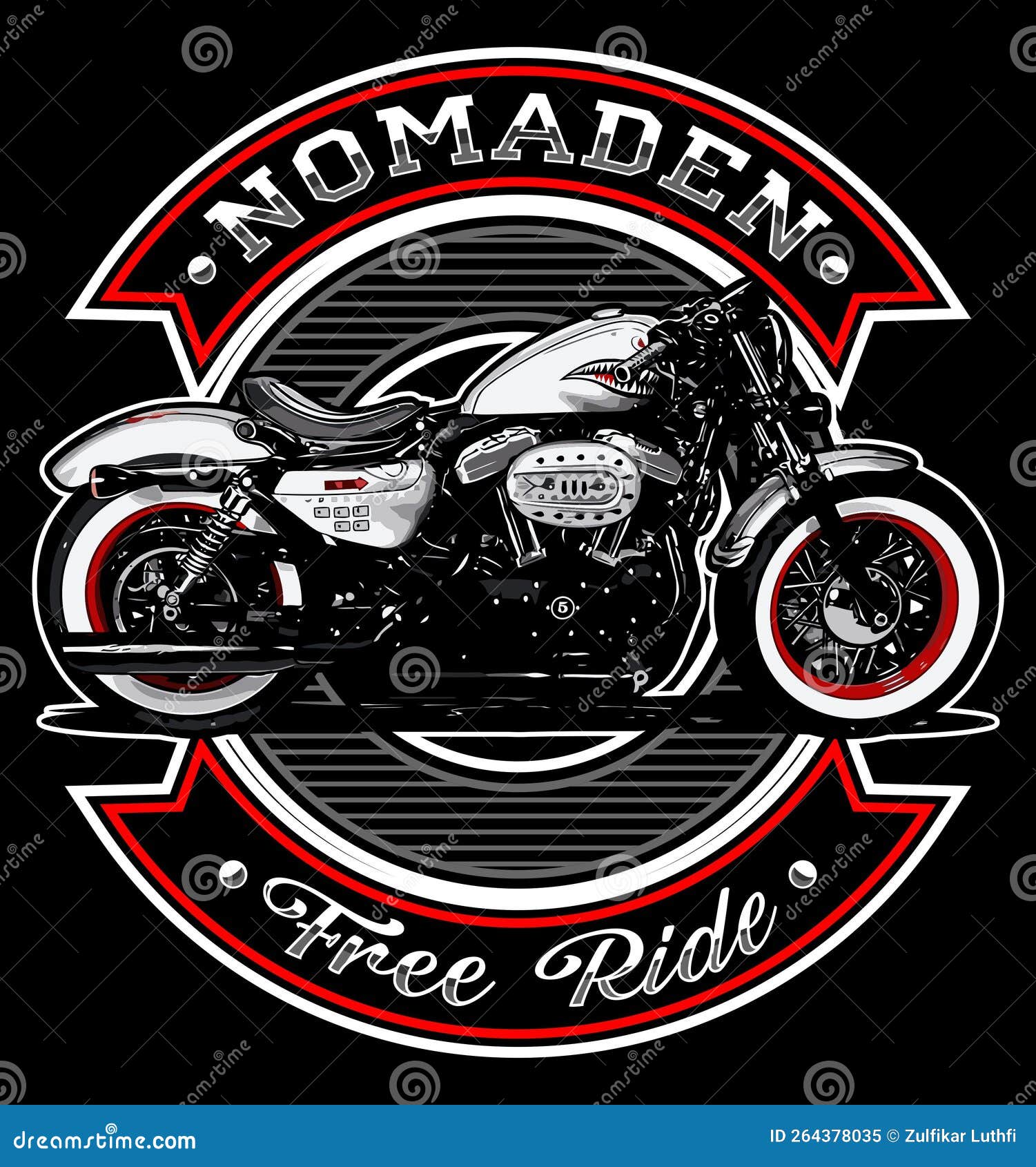 Biker for graphic design stock vector. Illustration of apparel - 264378035