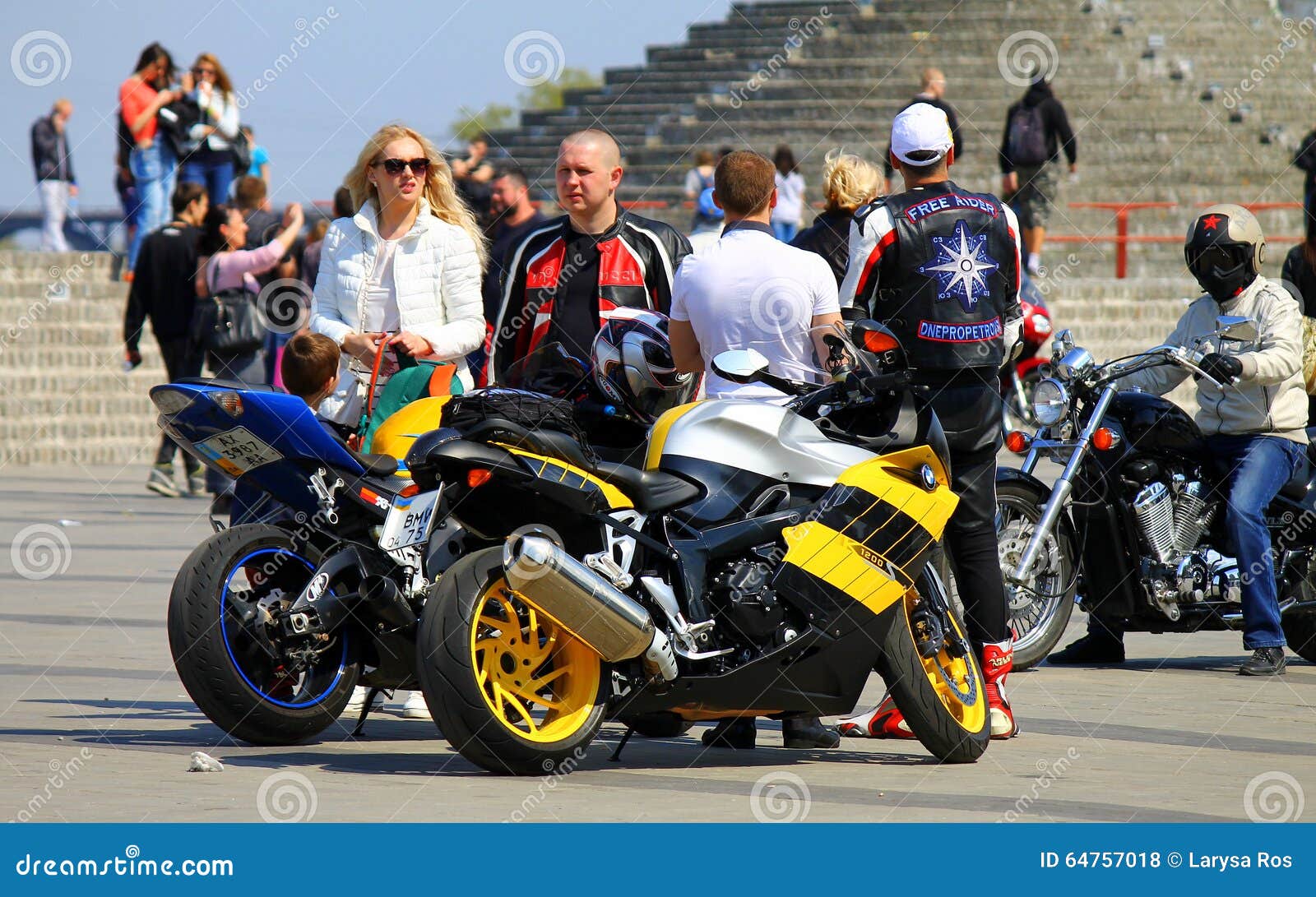 Dnepropetrovsk, Ukraine , April 25 , 2015, Bike Club Angels Opens ...