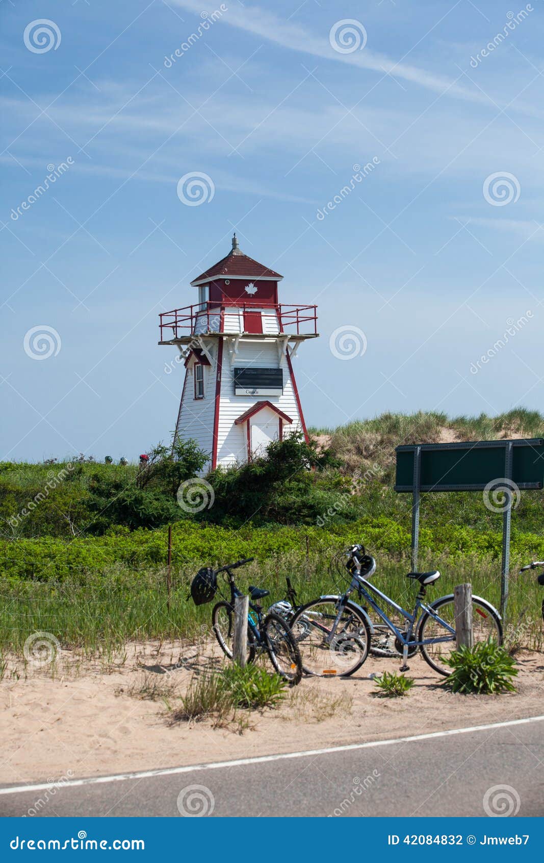 Bikes in Front of Lighthouse Stock Photo - Image of front, bicycle ...