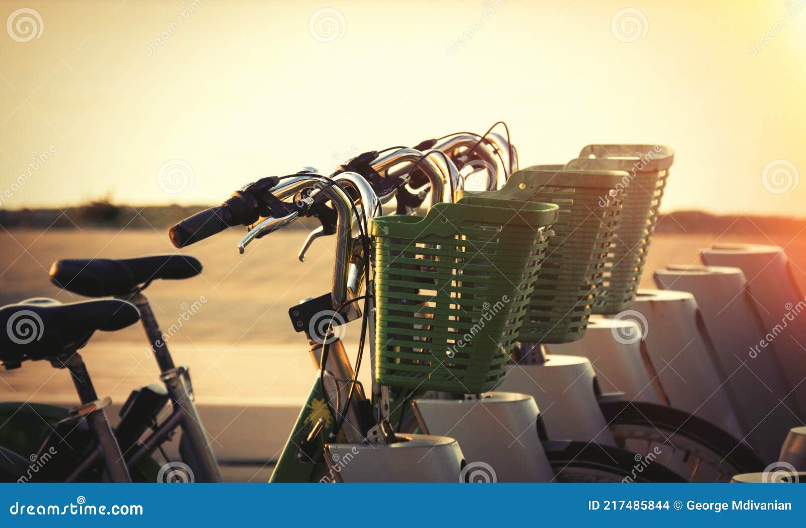 Bikes for rent stock photo. Image of sport, road, share - 217485844