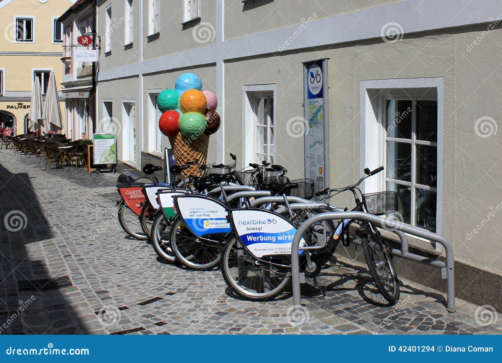 Bikes for Rent - Eco Option Editorial Stock Image - Image of city ...