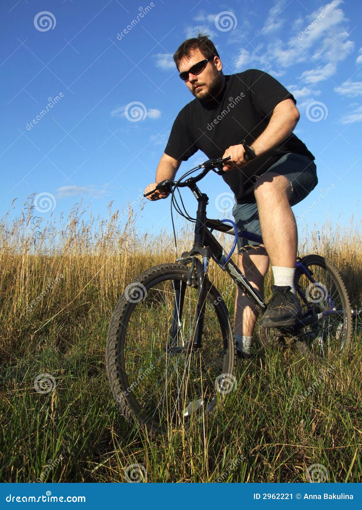 Biking stock image. Image of blue, activities, cycling - 2962221