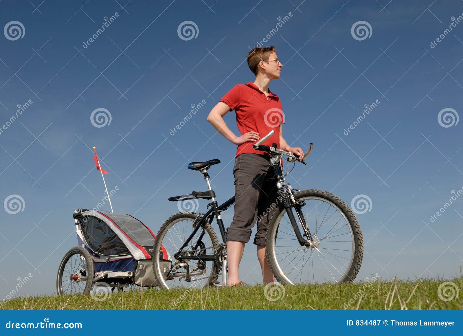 Biking stock image. Image of adventure, break, girl, relaxing - 834487