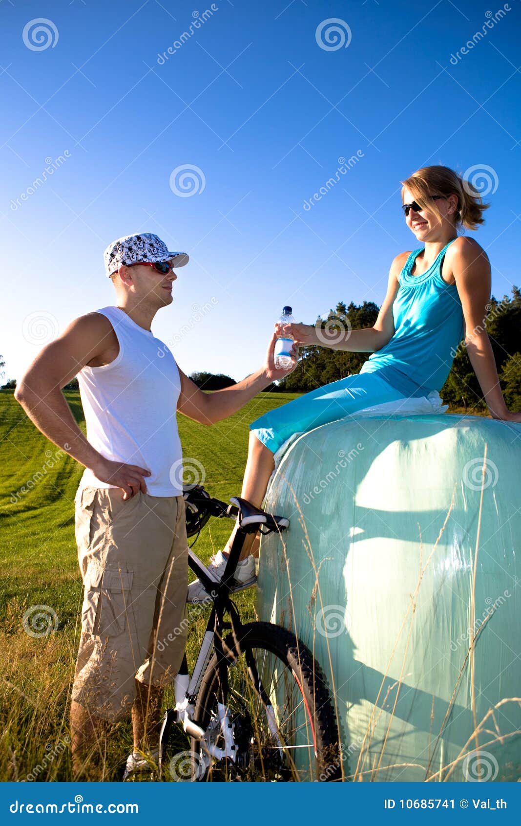 Biking couple stock image. Image of cycling, sport, lifestyle - 10685741