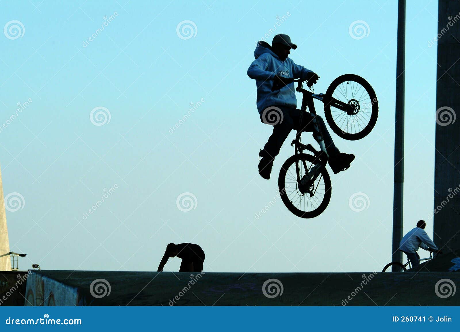 Biking jump stock image. Image of young, balance, bike - 260741
