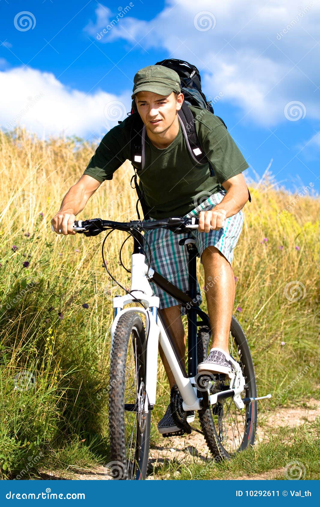 Biking man stock image. Image of summer, athlete, biking - 10292611