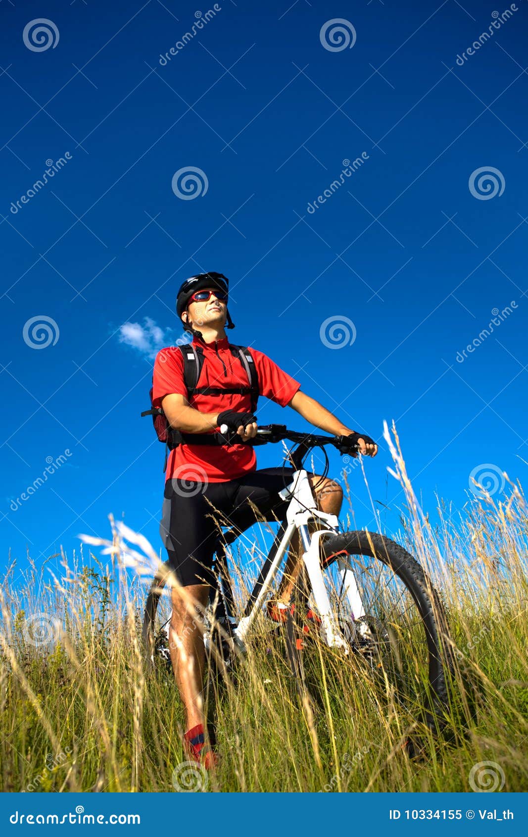 Biking man stock image. Image of outdoors, cycle, biker - 10334155