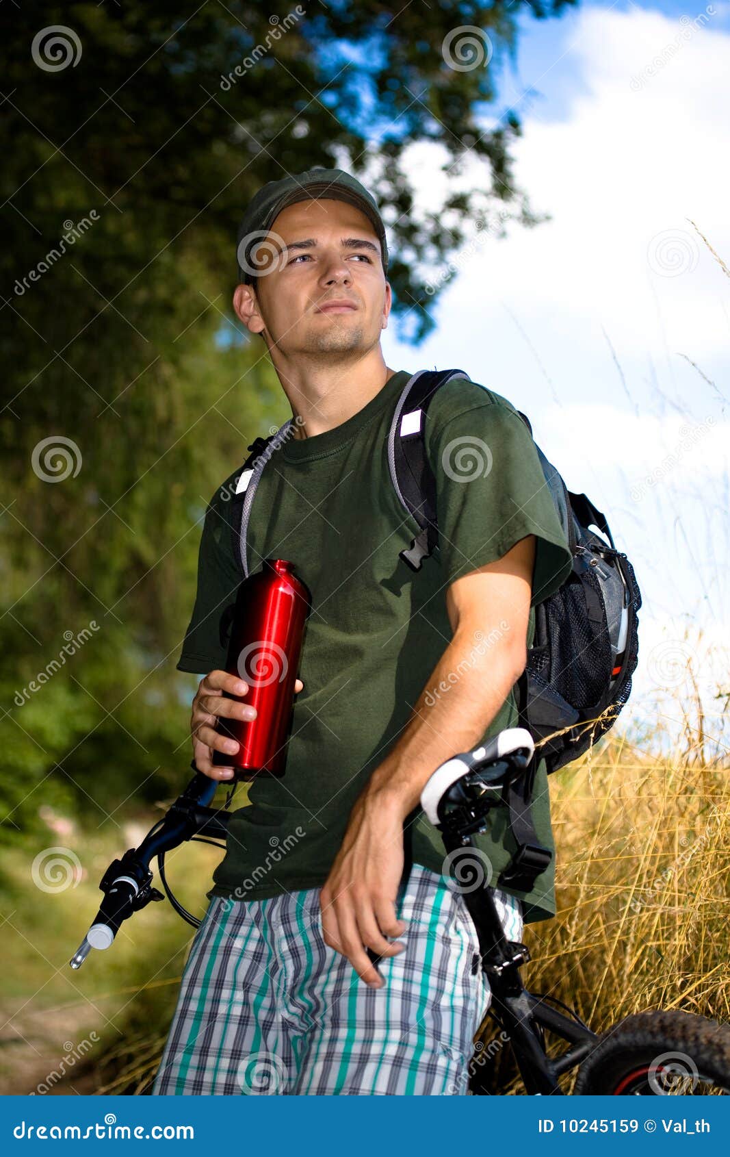 Biking man 2 stock image. Image of athlete, outdoors - 10245159