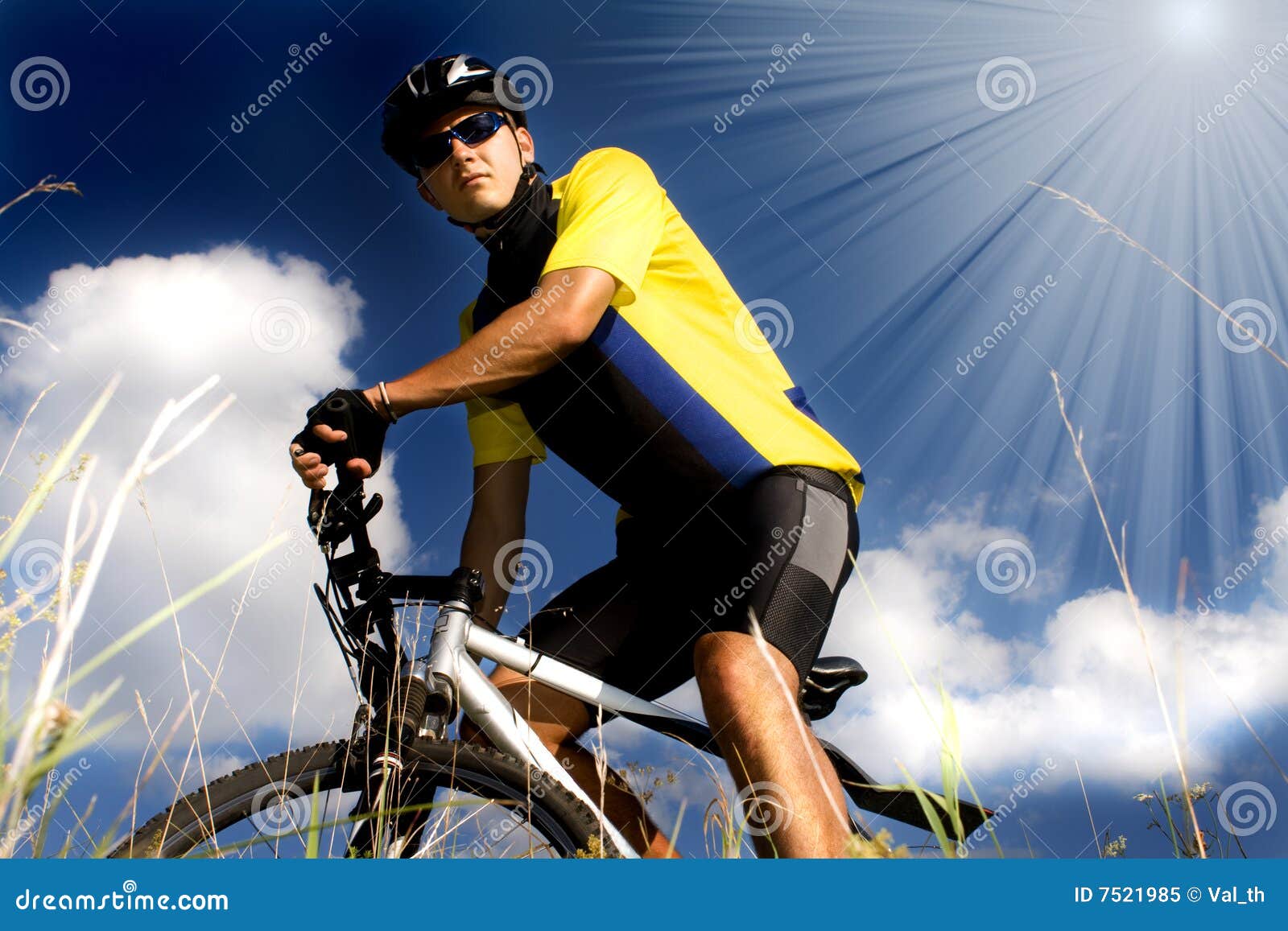 Biking man stock image. Image of biking, biker, sports - 7521985