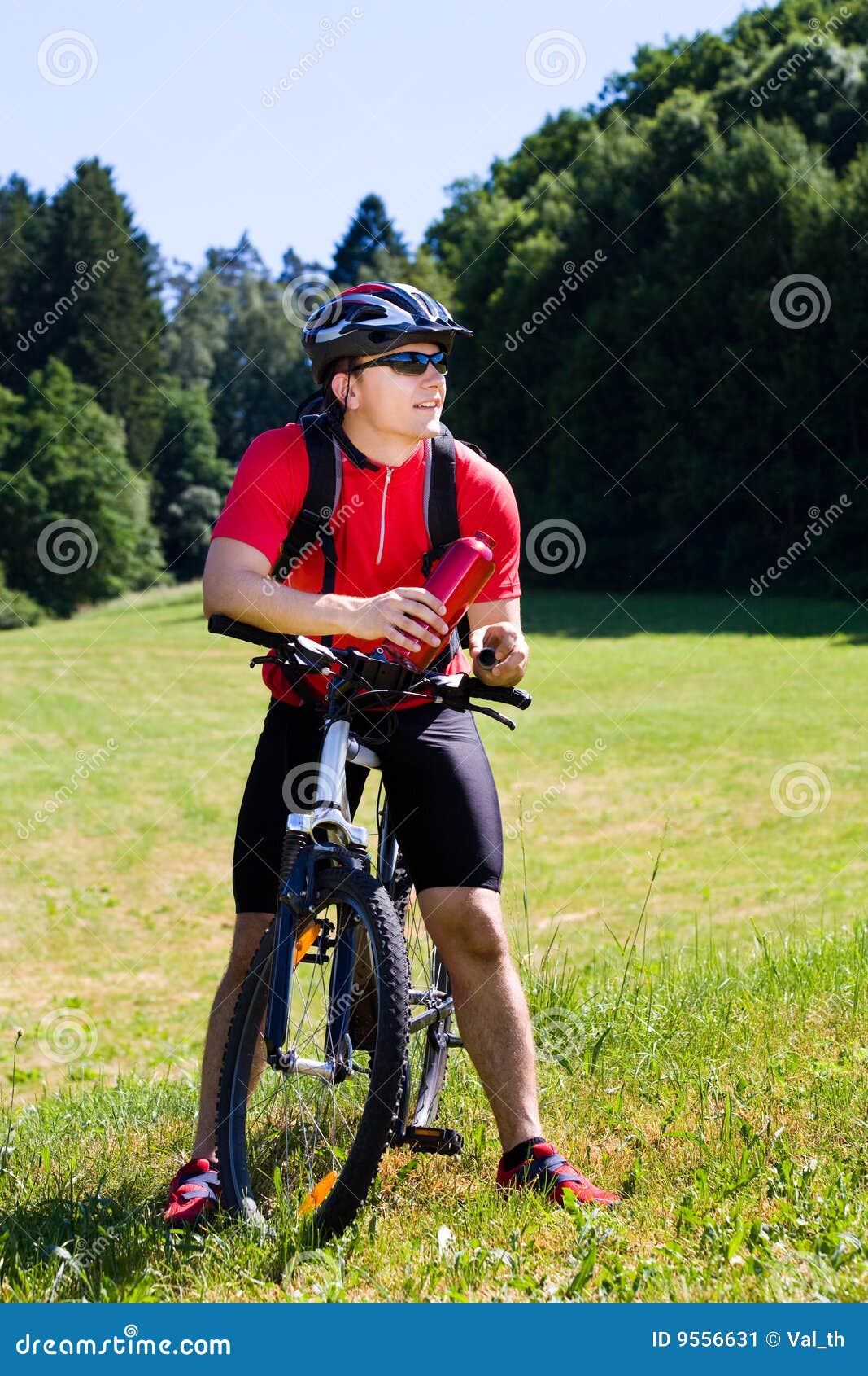 Biking man stock image. Image of biking, sports, outdoors - 9556631