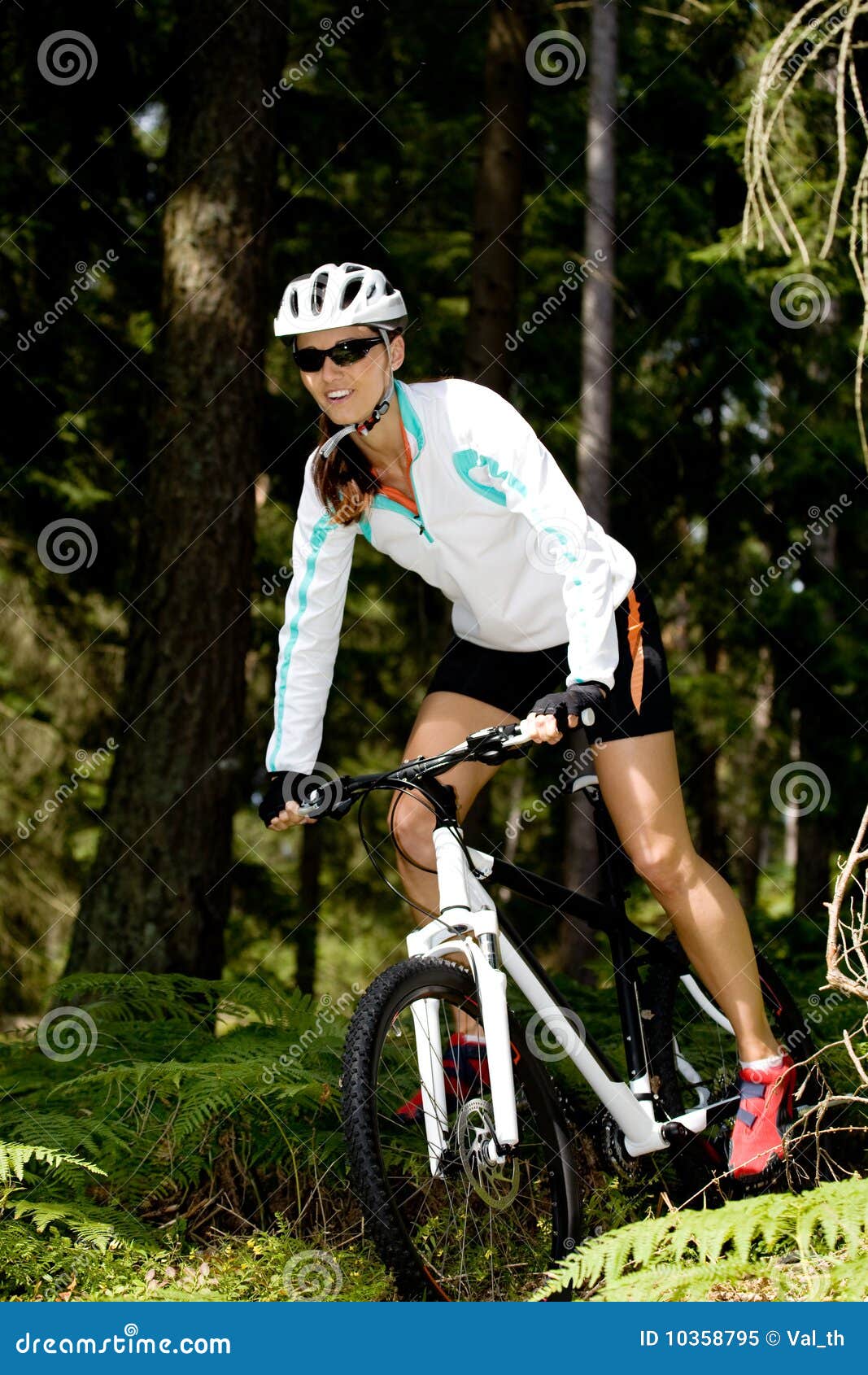 Biking woman stock image. Image of biking, outdoors, female - 10358795
