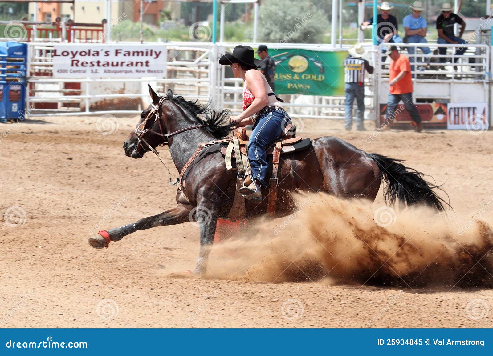 Bikini Barrel Racing Power Turn Editorial Image - Image of cowboy ...