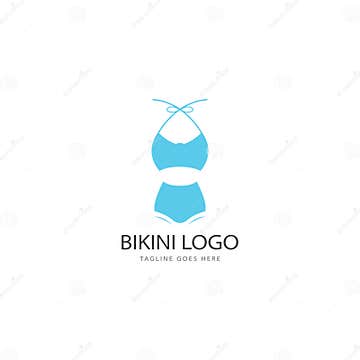 Bikini Logo Vector Template. Swimsuit Logo Design Vector Stock Vector ...