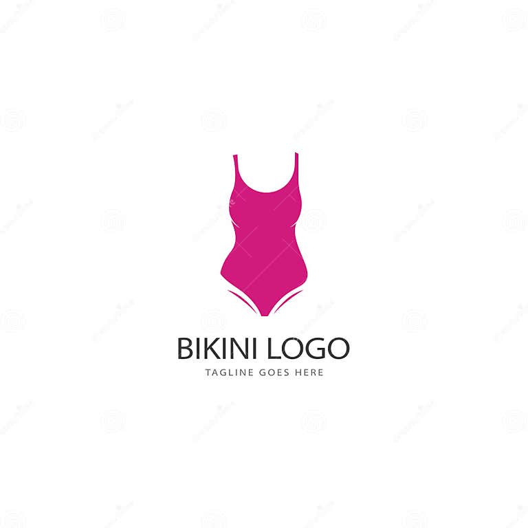 Bikini Logo Vector Template. Swimsuit Logo Design Vector Stock Vector ...