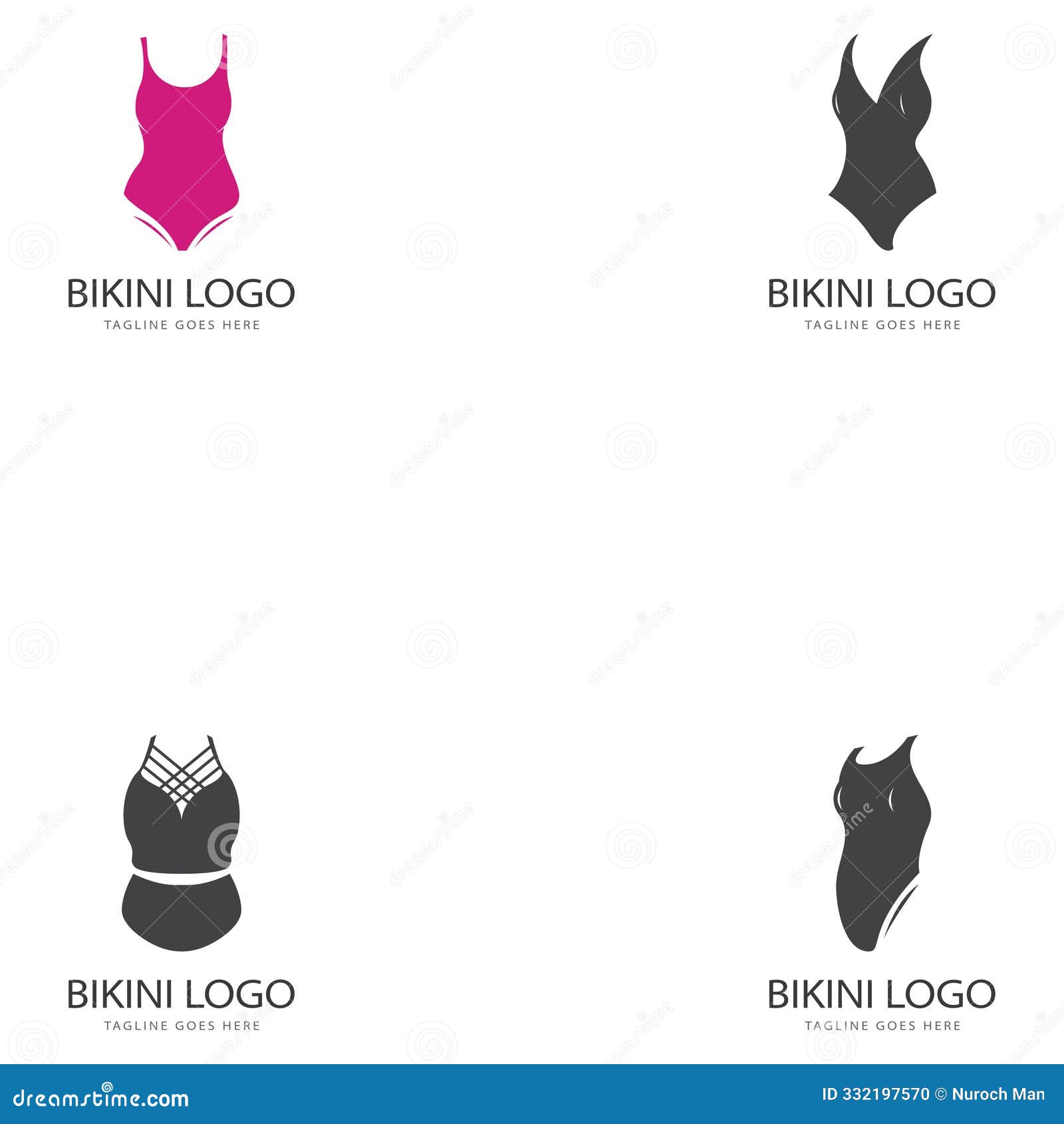 Bikini Logo Vector Template. Swimsuit Logo Design Vector Stock Vector ...