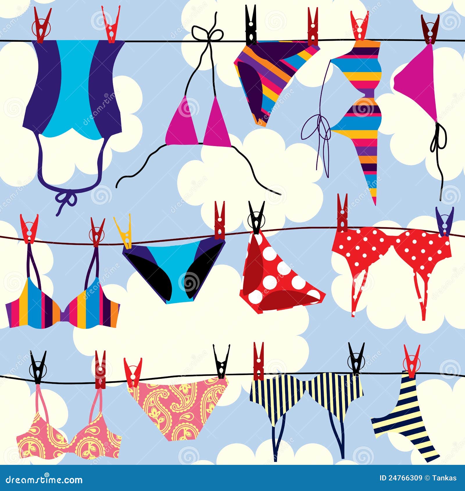 Bikini Pattern Stock Illustrations – 5,387 Bikini Pattern Stock ...