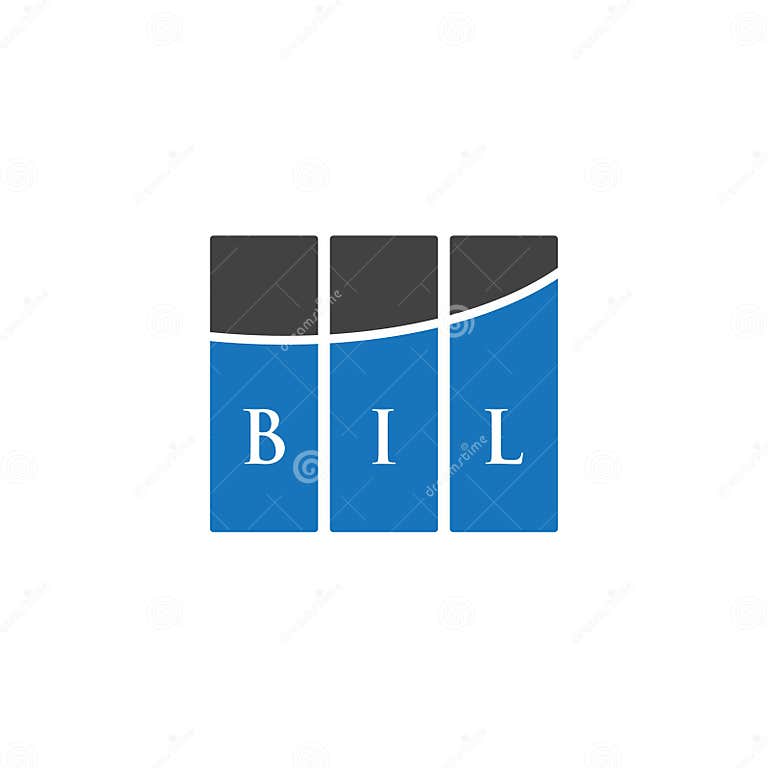 BIL Letter Logo Design on BLACK Background. BIL Creative Initials ...