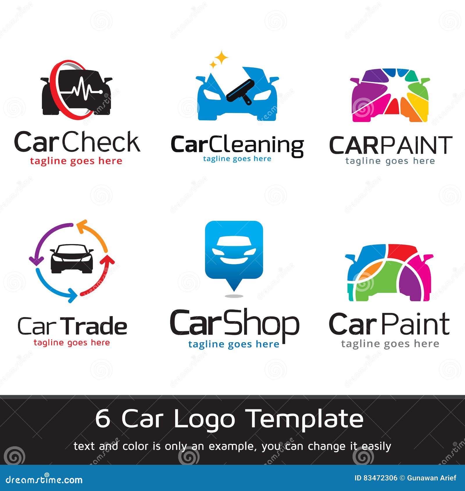 Bil Logo Template Design Vector Vektor Illustrationer - Illustration av ...