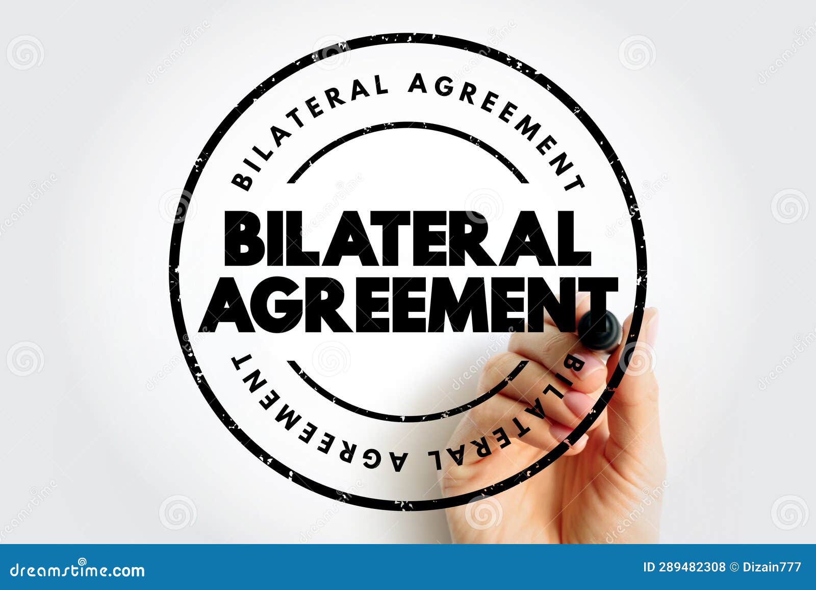 Bilateral Agreement Text Button On Keyboard, Concept Background Stock ...