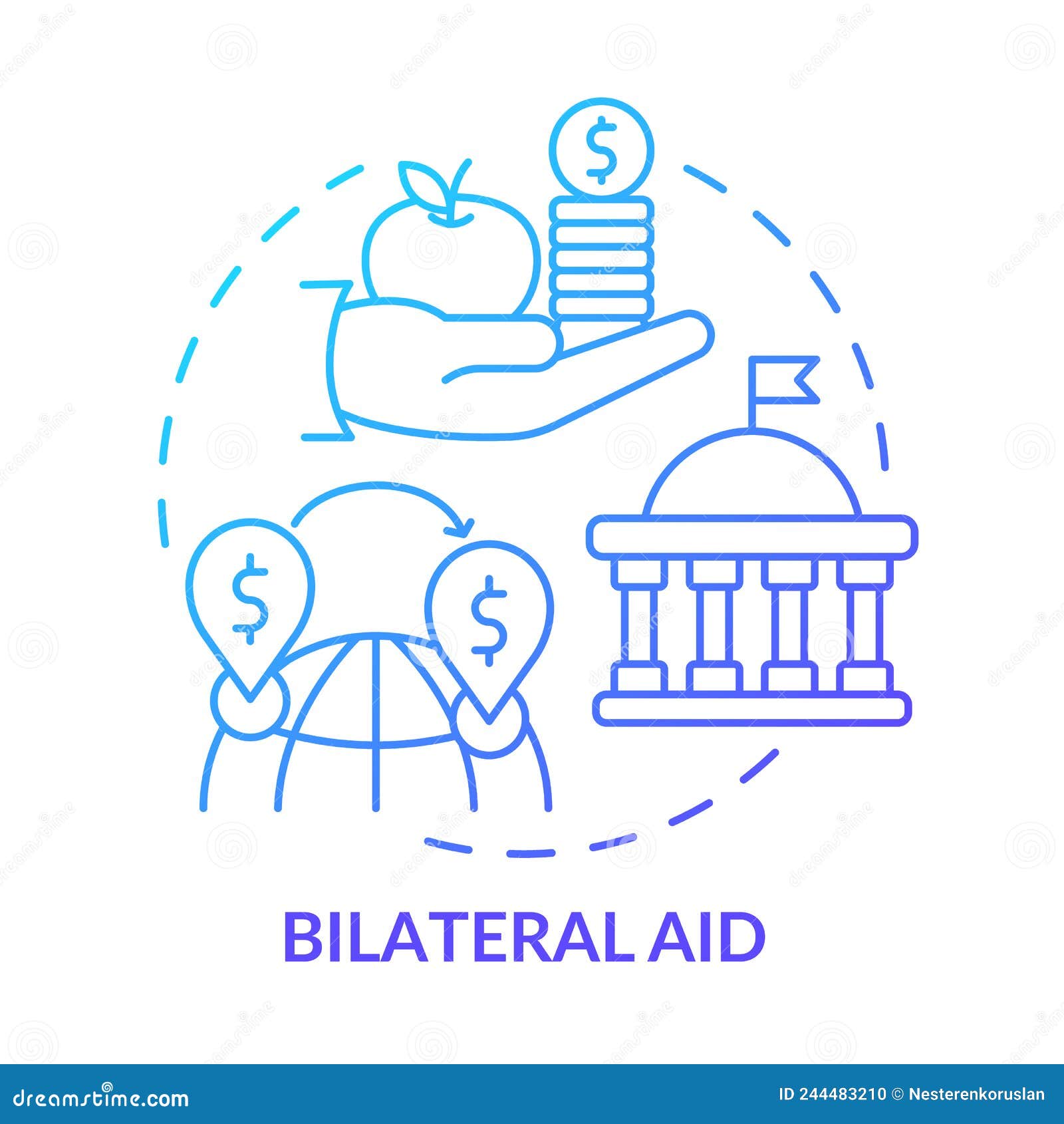 Bilateral Icon. Line Simple Line Shipping Icon For Templates, Web ...