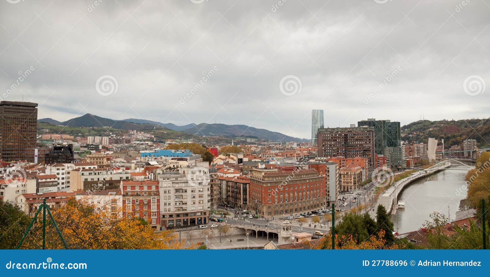 Bilbao city stock photo. Image of cloudy, fall, european - 27788696