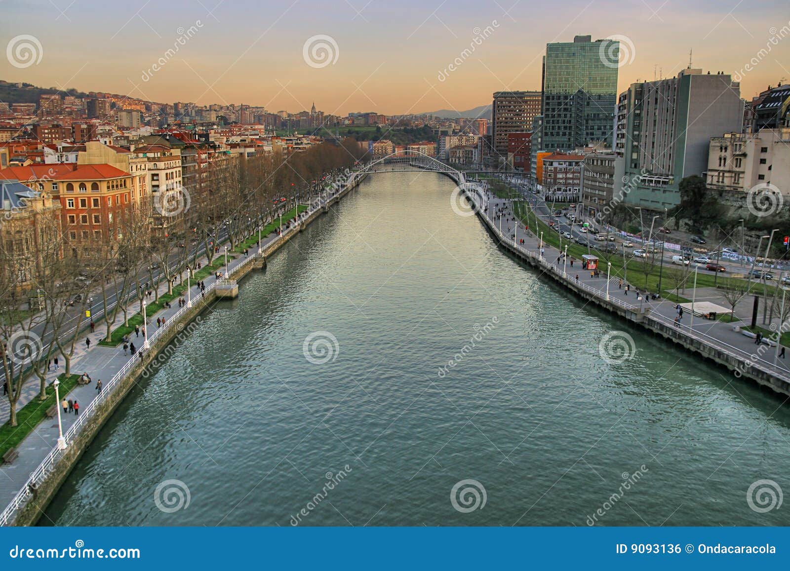 Bilbao city stock photo. Image of highway, spain, water - 9093136