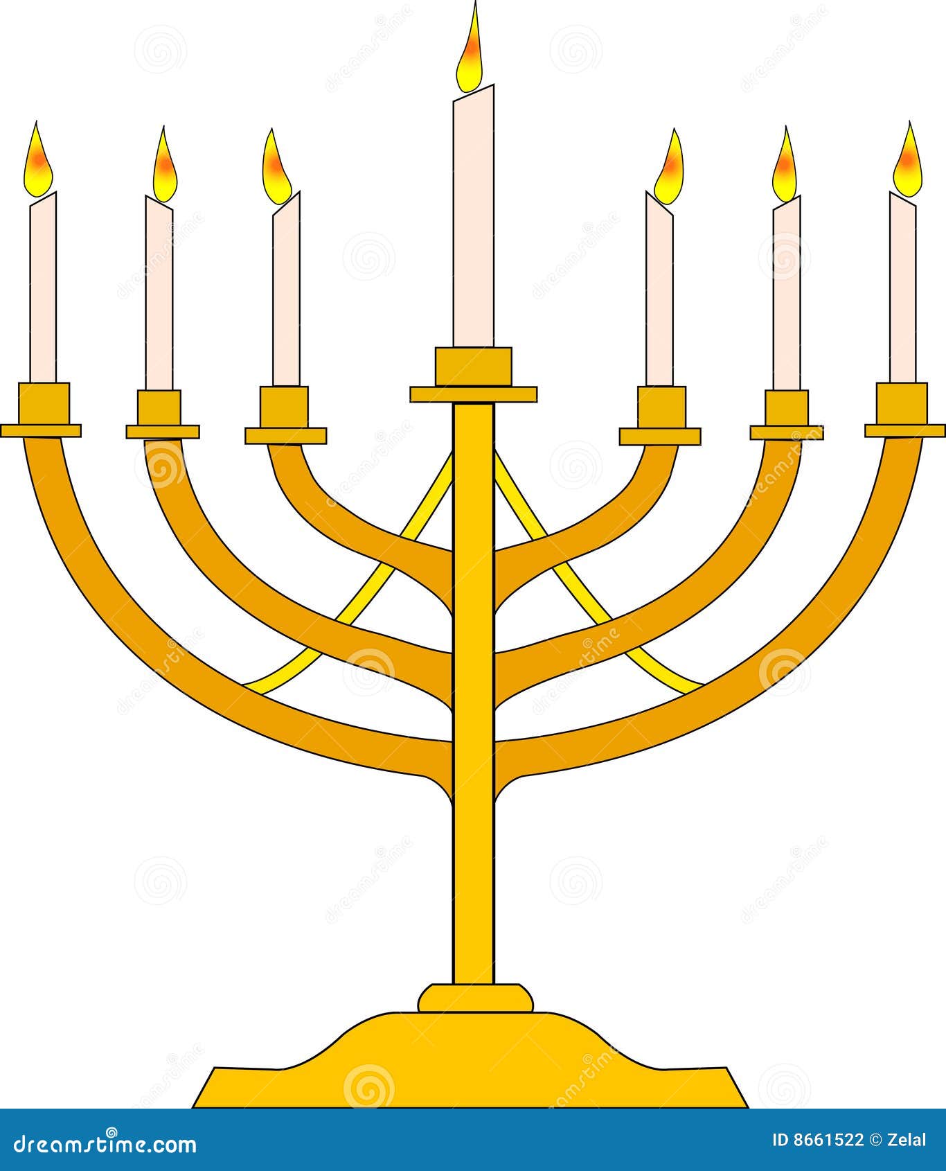 Bild von Menorah-Symbol stock abbildung. Illustration von candelabrum ...