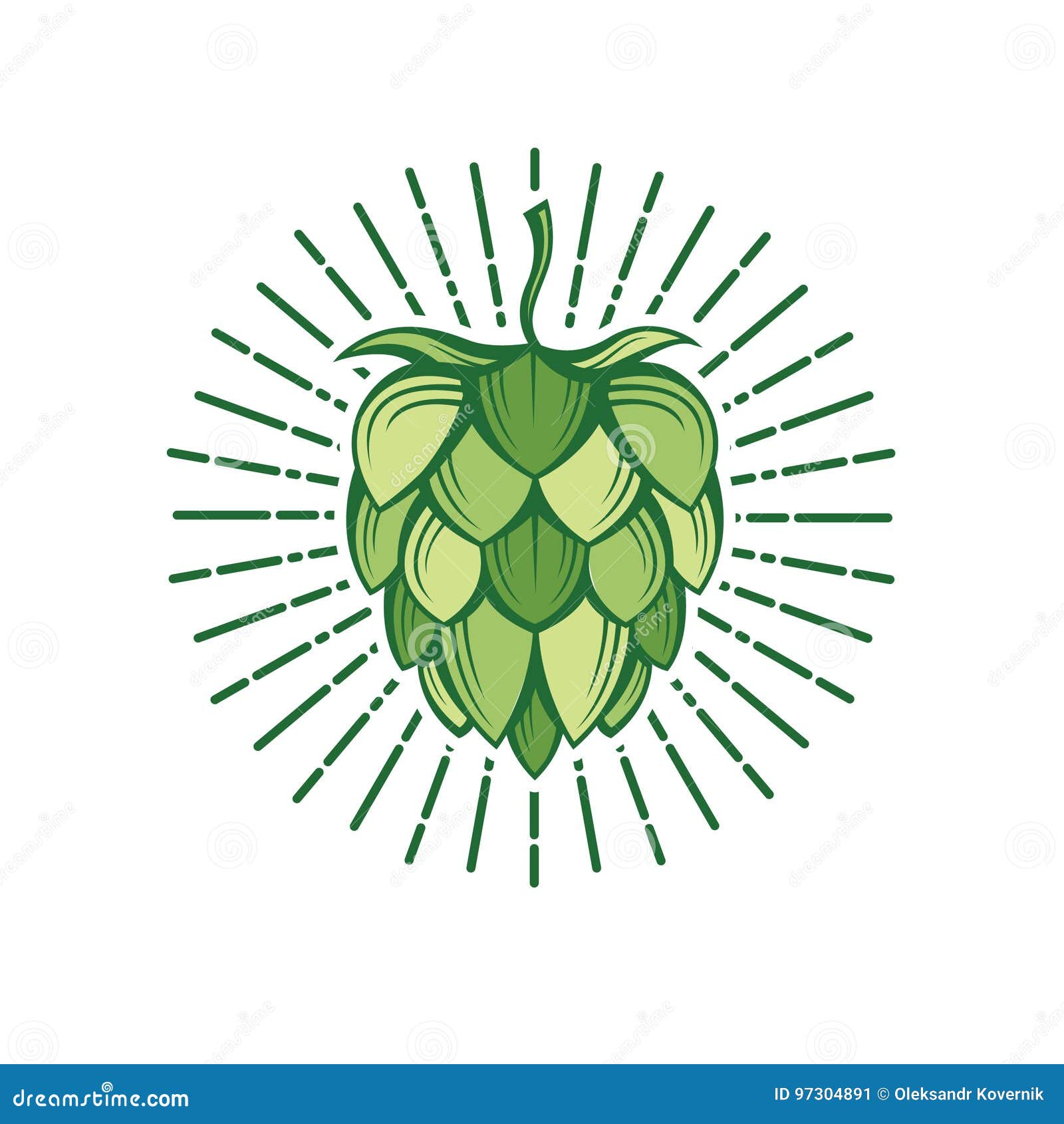 Bild von Hopfen vektor abbildung. Illustration von hopfen - 97304891