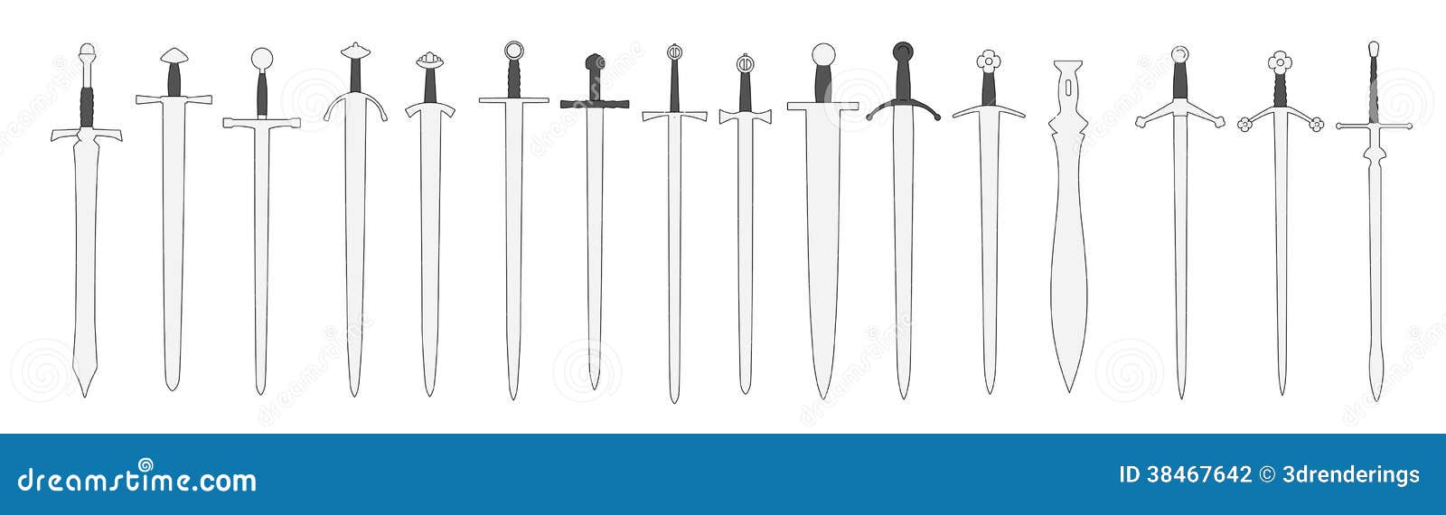 Bild von Klingenwaffen stock abbildung. Illustration von zeichnung - 38467642