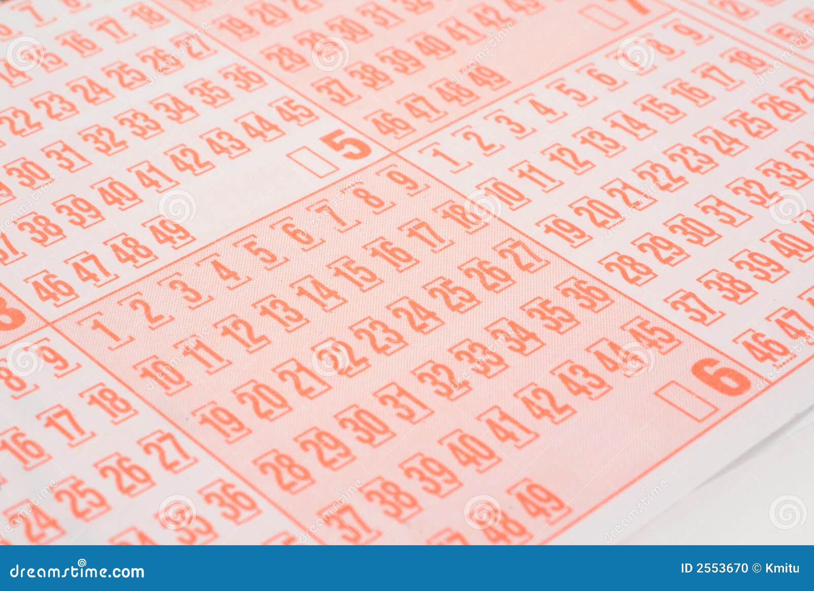 Bilhete da lotaria foto de stock. Imagem de loto, original - 2553670