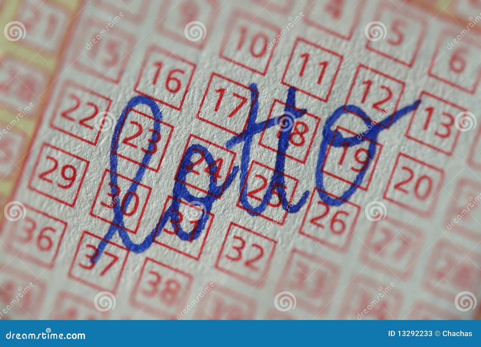 Bilhete Da Lotaria Com Escrita Imagem de Stock - Imagem de ...