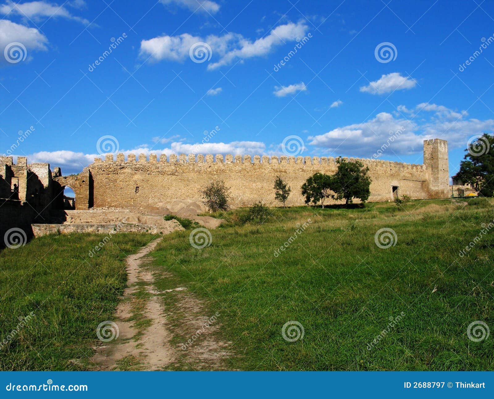Bilhorod-Dnistrovskyi Fortress Stock Image - Image of security, estuary ...