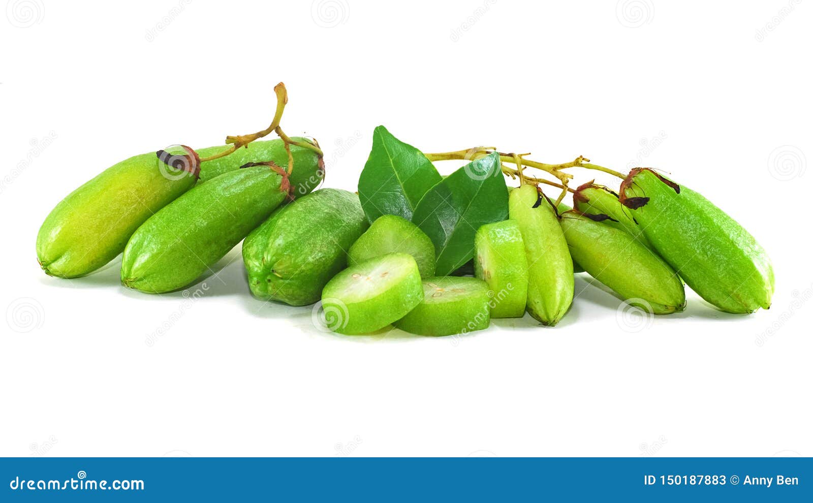 Bilimbi Fruit Isolated On White Stock Image - Image of bright, green ...